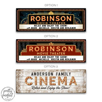 Custom Home Movie Theater Sign – Pretty Perfect Studio