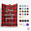 Custom Text Blankets Personalized Fleece Throw Blankets with Names ...